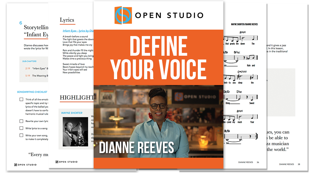Dianne Reeves | Define Your Voice workbook | Open Studio Store